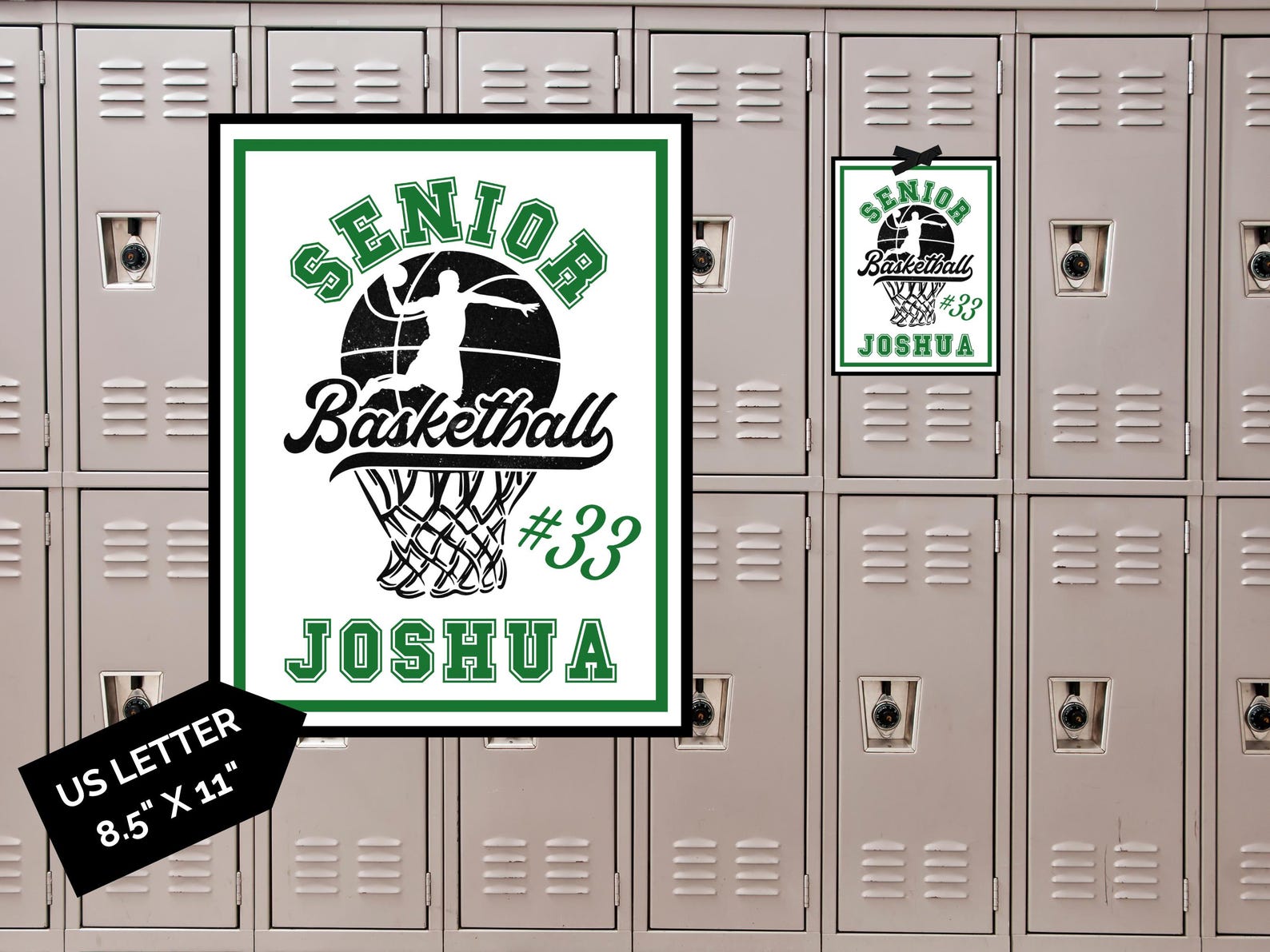 Basketball Locker Sign Template, Basketball Locker Decorations, Travel ...