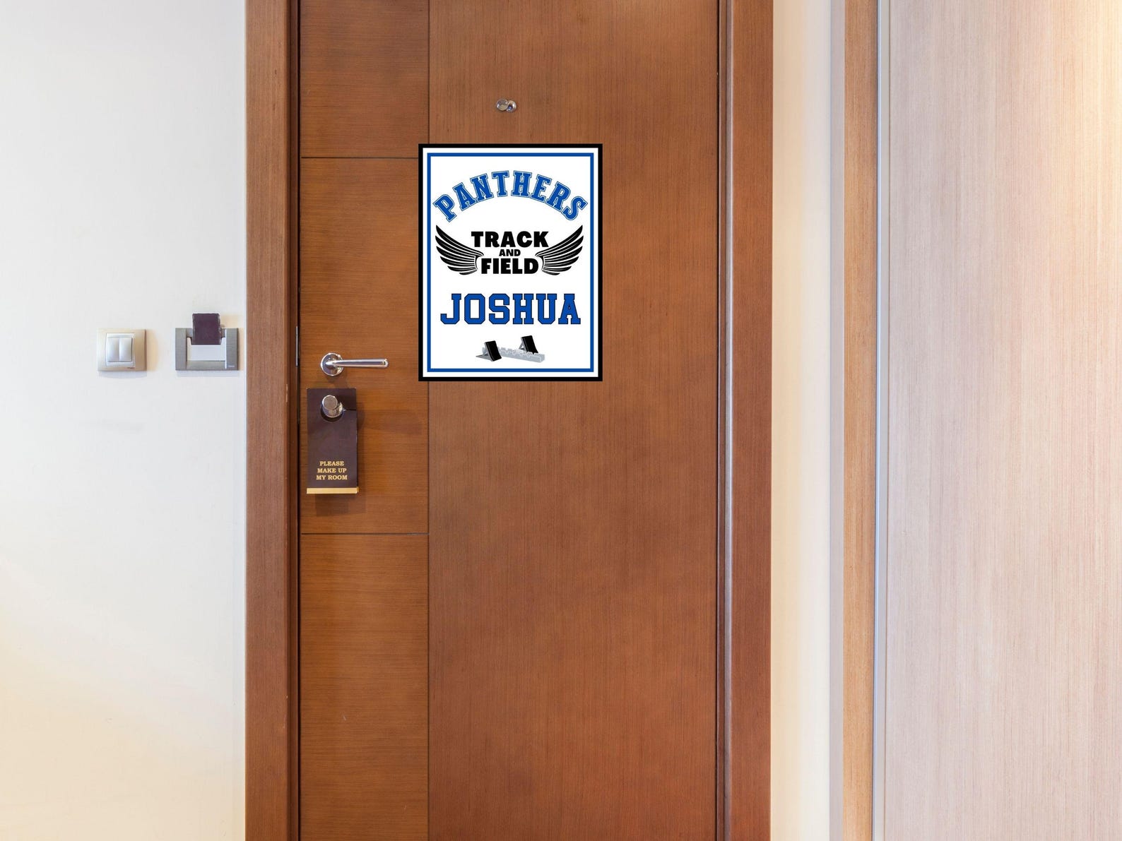 Track & Field Locker Sign Template, Track Locker Decorations, Travel ...