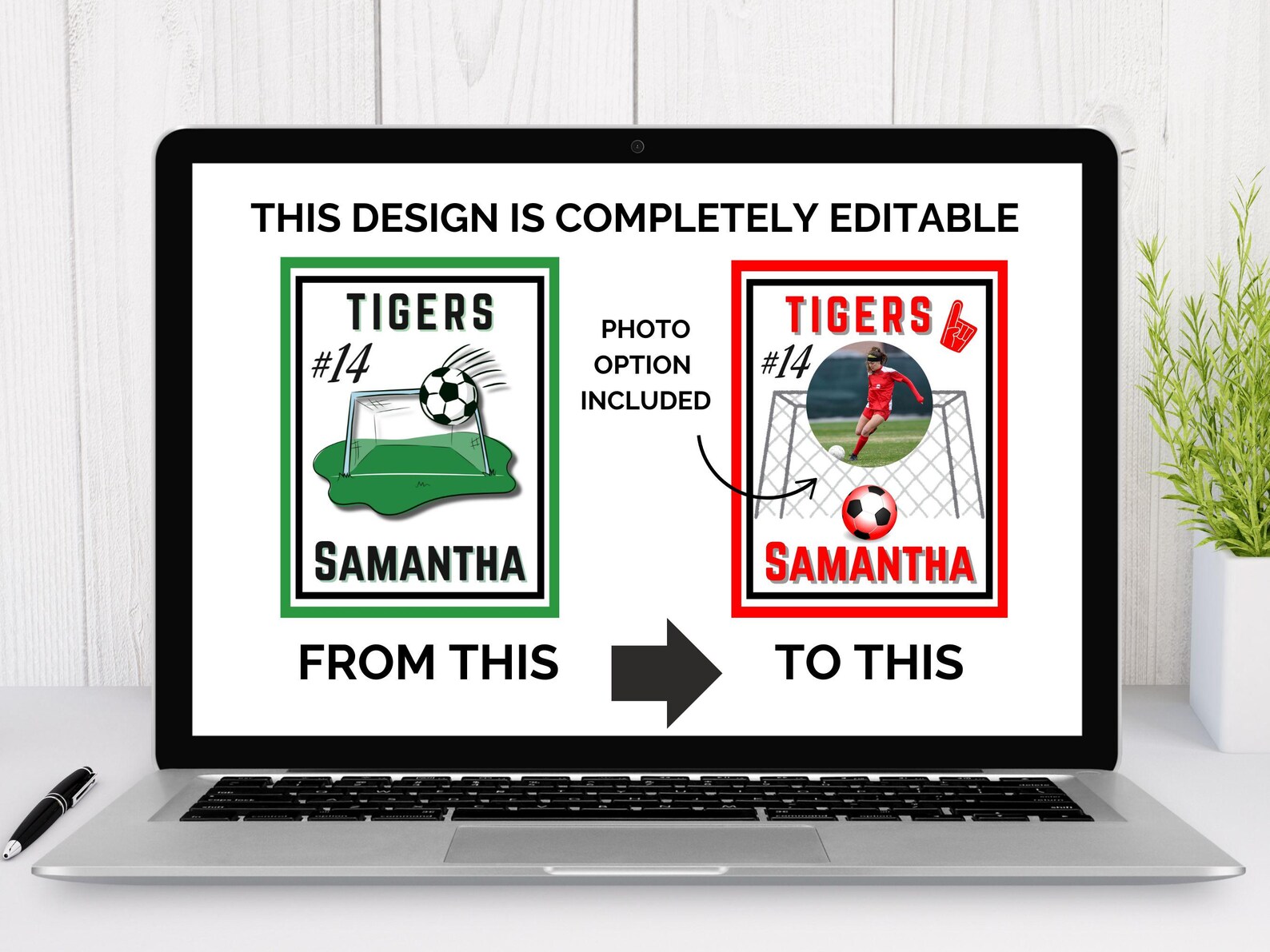 SOCCER Player Locker Sign Template for School Lockers, Locker Room ...