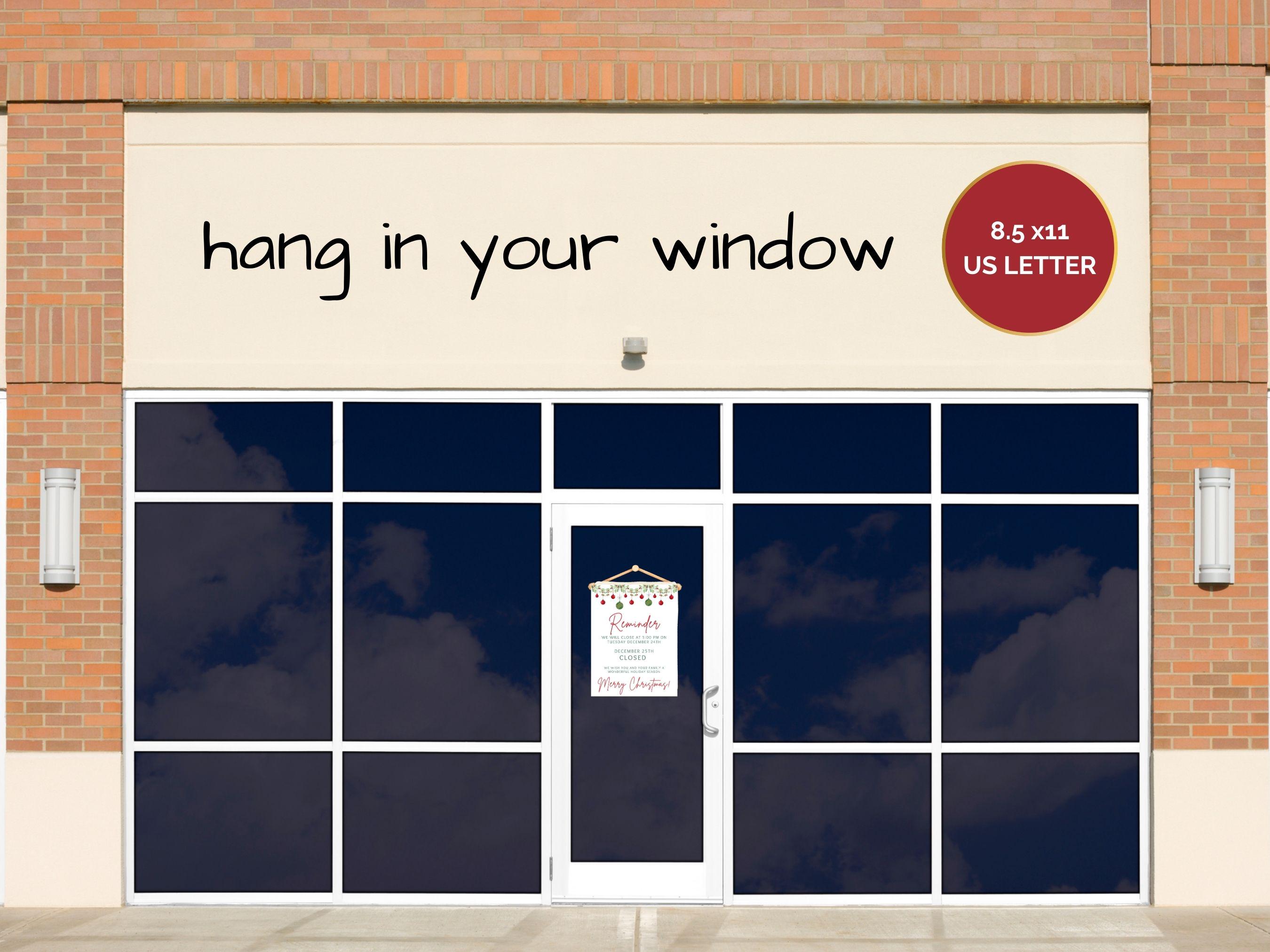 EDITABLE Closed for Christmas Sign, Holiday Hours Sign for Businesses ...