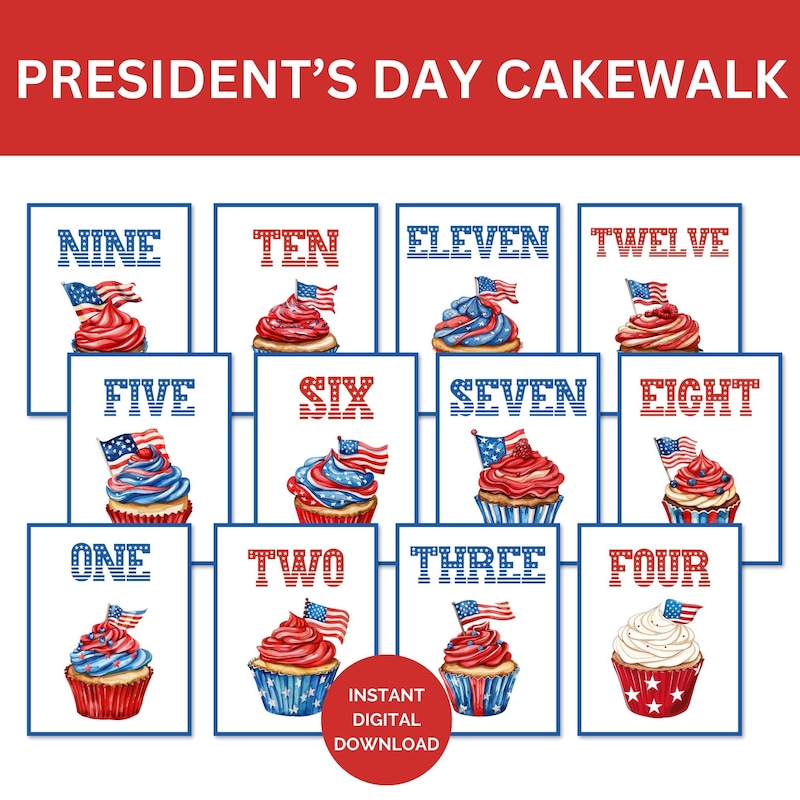 Cake Walk Numbers - Etsy