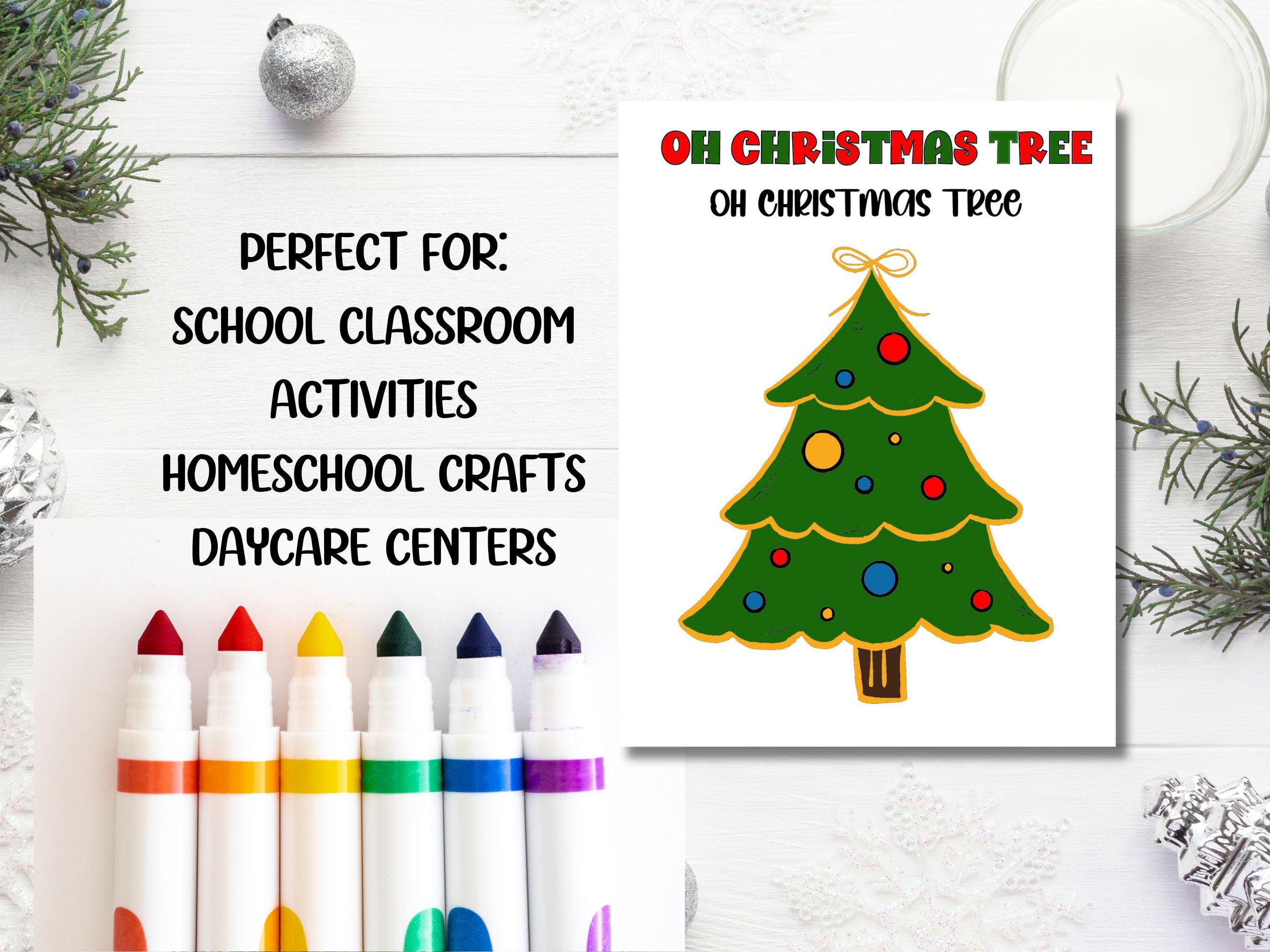 DIY Christmas Craft for Kids, Torn Paper Christmas Craft, Torn Paper ...