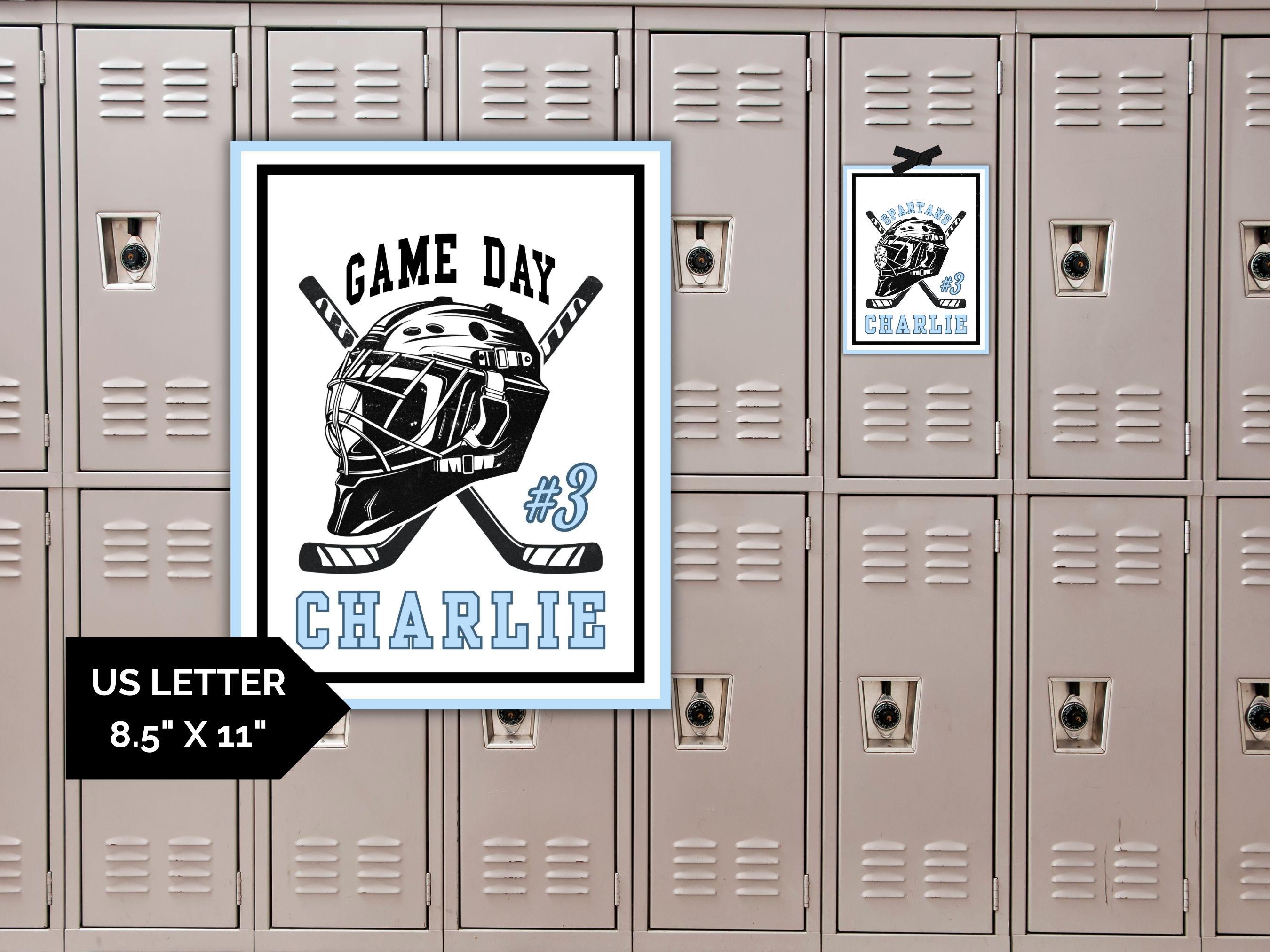 HOCKEY Locker Sign Template, Hockey Locker Decorations, Travel Hockey ...