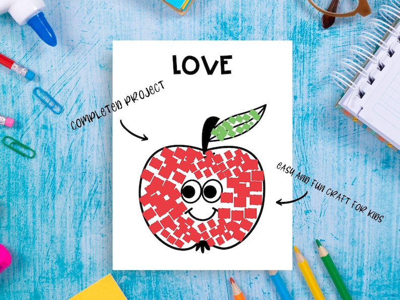 Fruit of the Spirit Torn Paper Craft, Bible Activity, Bible Craft ...