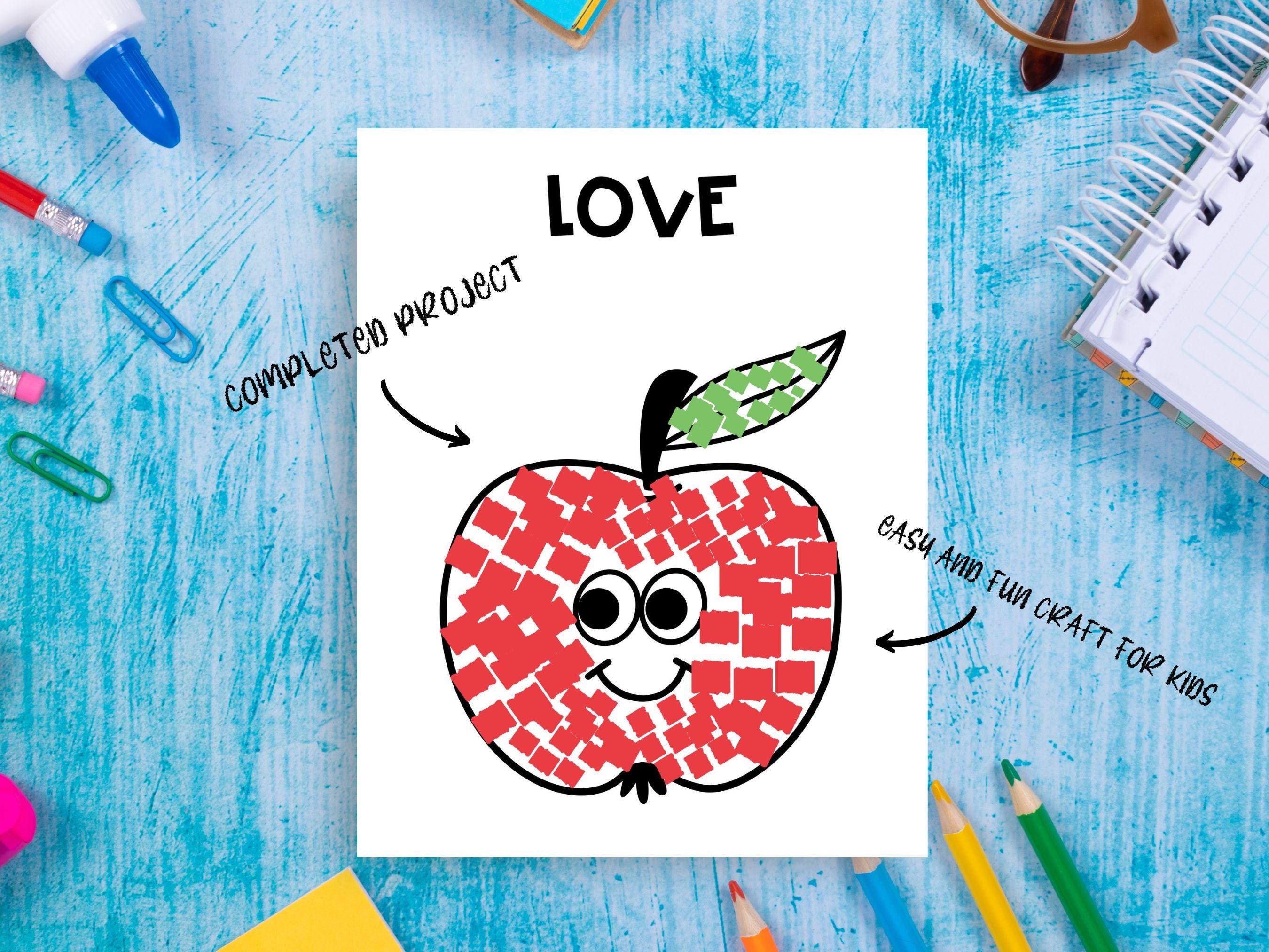 Fruit of the Spirit Torn Paper Craft, Bible Activity, Bible Craft ...