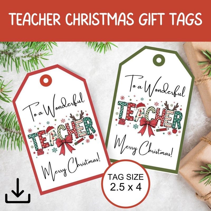 Teacher Gift Tags - 60+ Gift Ideas for 2025