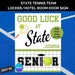 SENIOR State Tennis Team Locker Sign Template, Tennis Locker ...