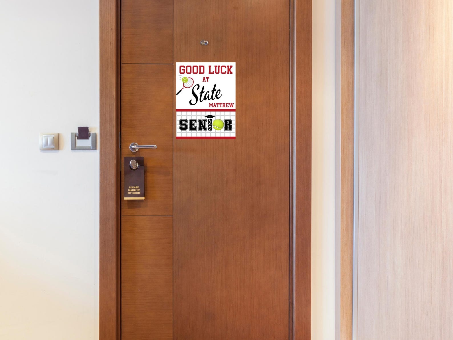 SENIOR State Tennis Team Locker Sign Template, Tennis Locker ...