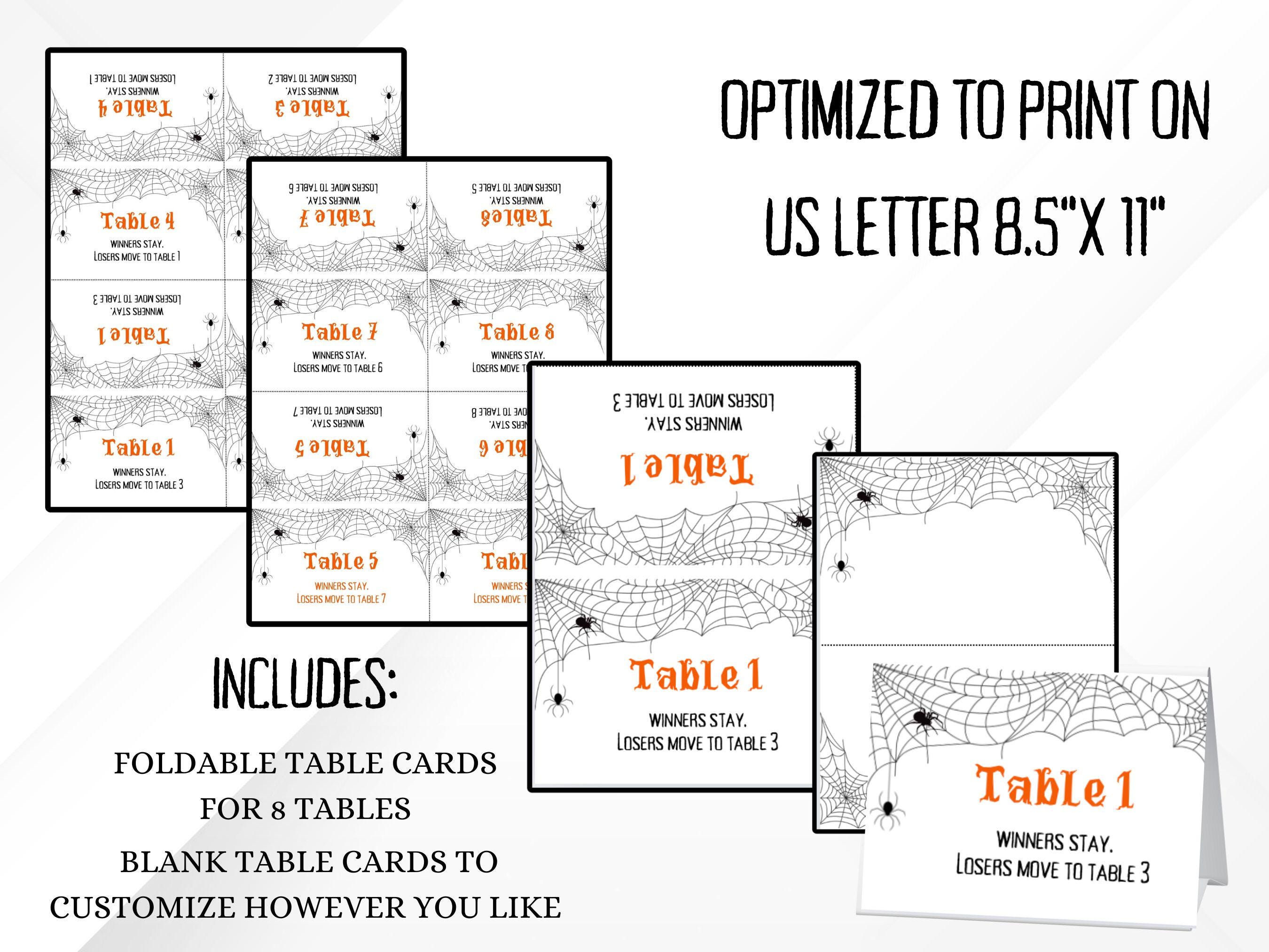 Halloween Theme Bunco Printable Bundle, October Bunco, Score Cards ...