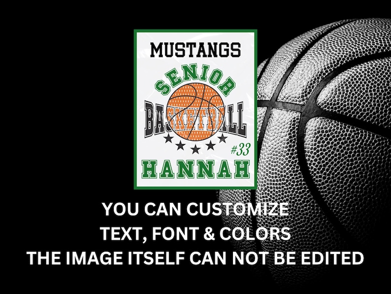 Senior Basketball Locker Sign Template, Basketball Locker Decorations ...