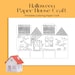 Spooky House Paper Craft for Kids, 3D Paper Craft, Halloween Paper ...