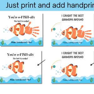 Grandparents Day Handprint Art Craft, Gift for Grandma or Grandpa ...