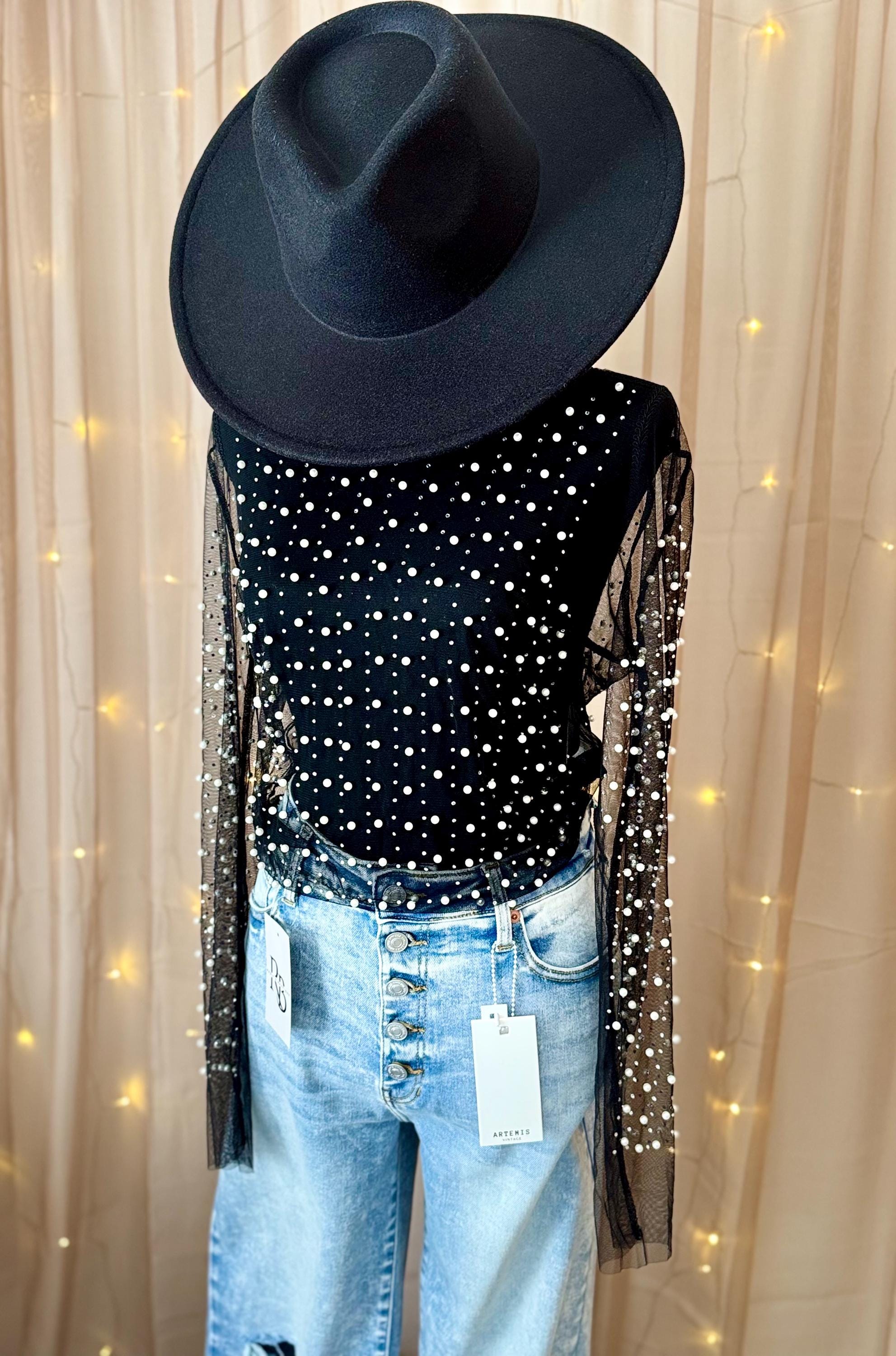 Pearl Sheer Mesh Top - Etsy