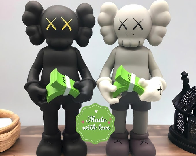 Inspired by KAWS Money Counting Statue - Modern Art Decor - Hypebeast ...