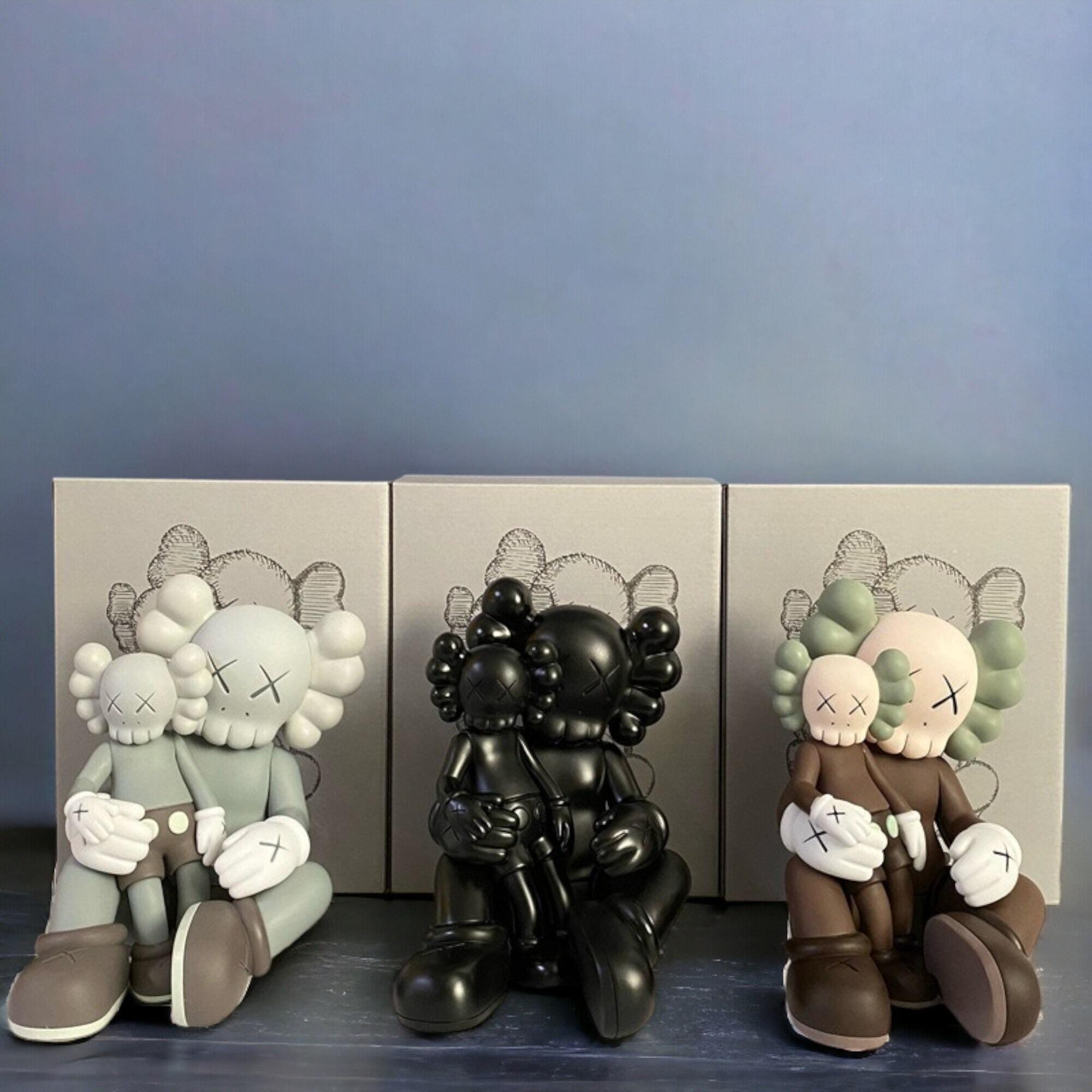 Inspired by KAWS Contemporary Duo Art Figures Chic Collector Item ...