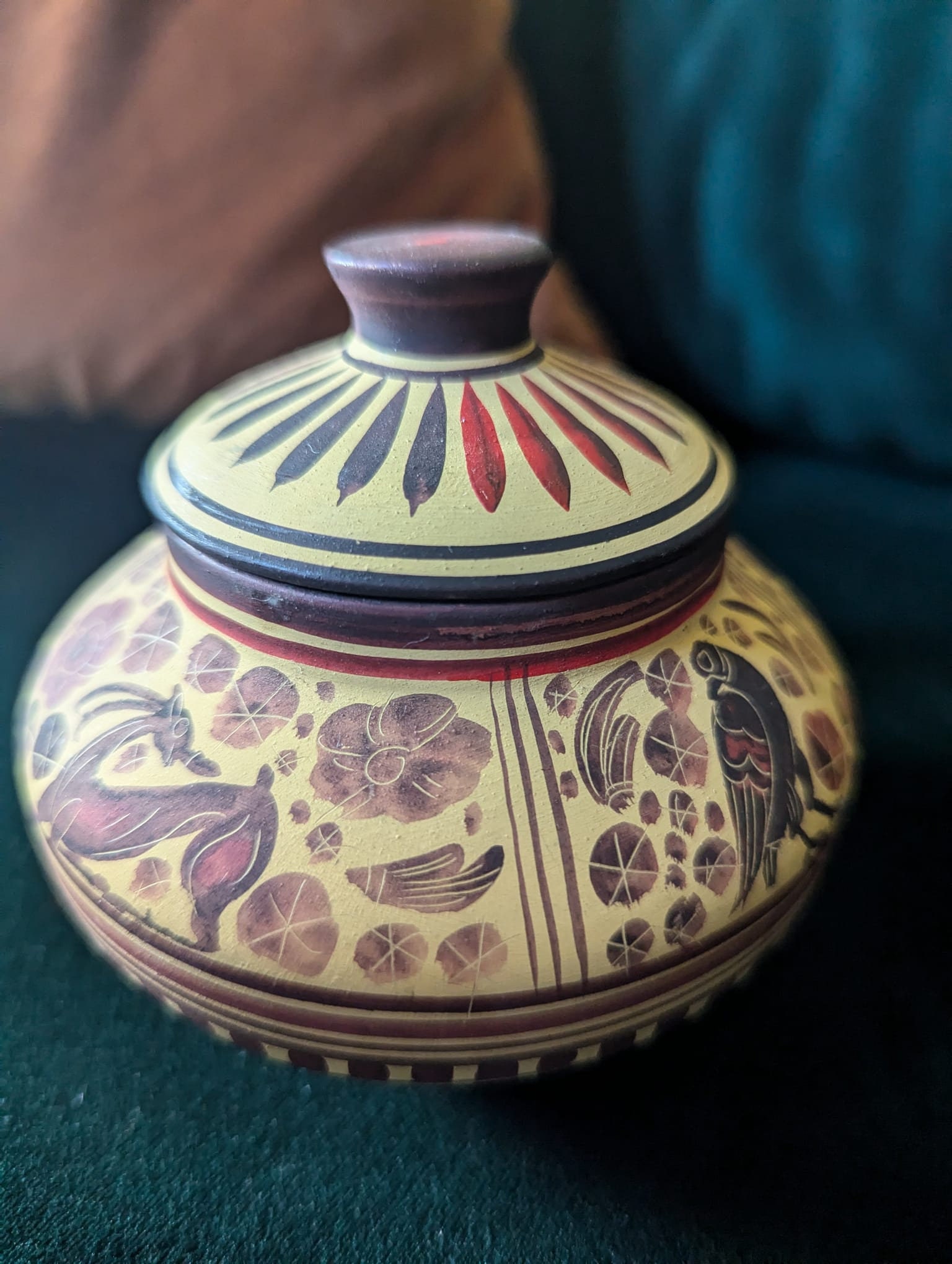 Bird & Horned Beast Pyxis - Etsy