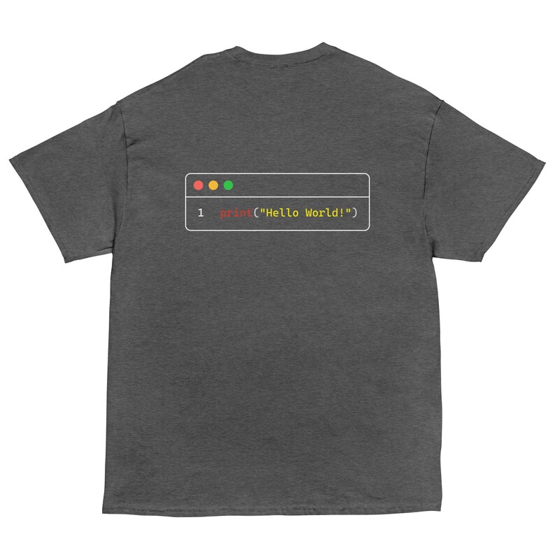 Data Scientist's 'hello World' Python Graphic Tee - Etsy