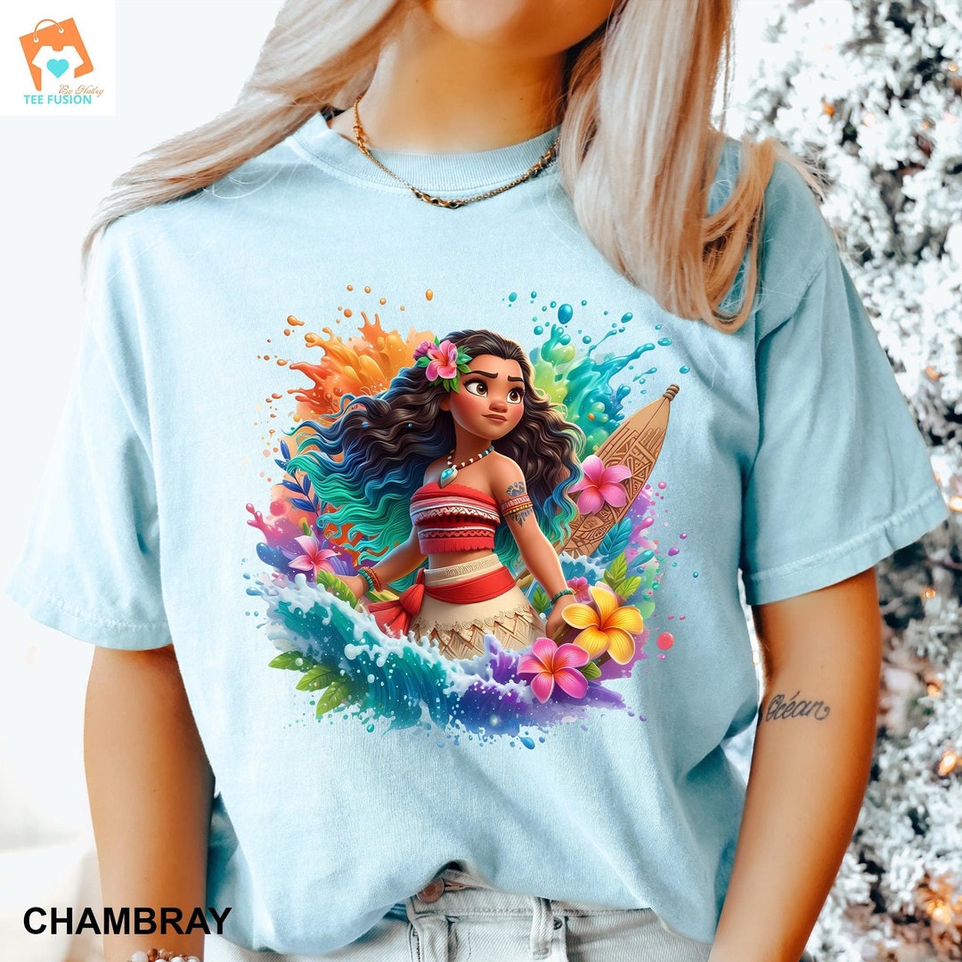 Moana Shirt, Disney Princess Moana T-shirt, Cute Disney Moana T Shirt ...