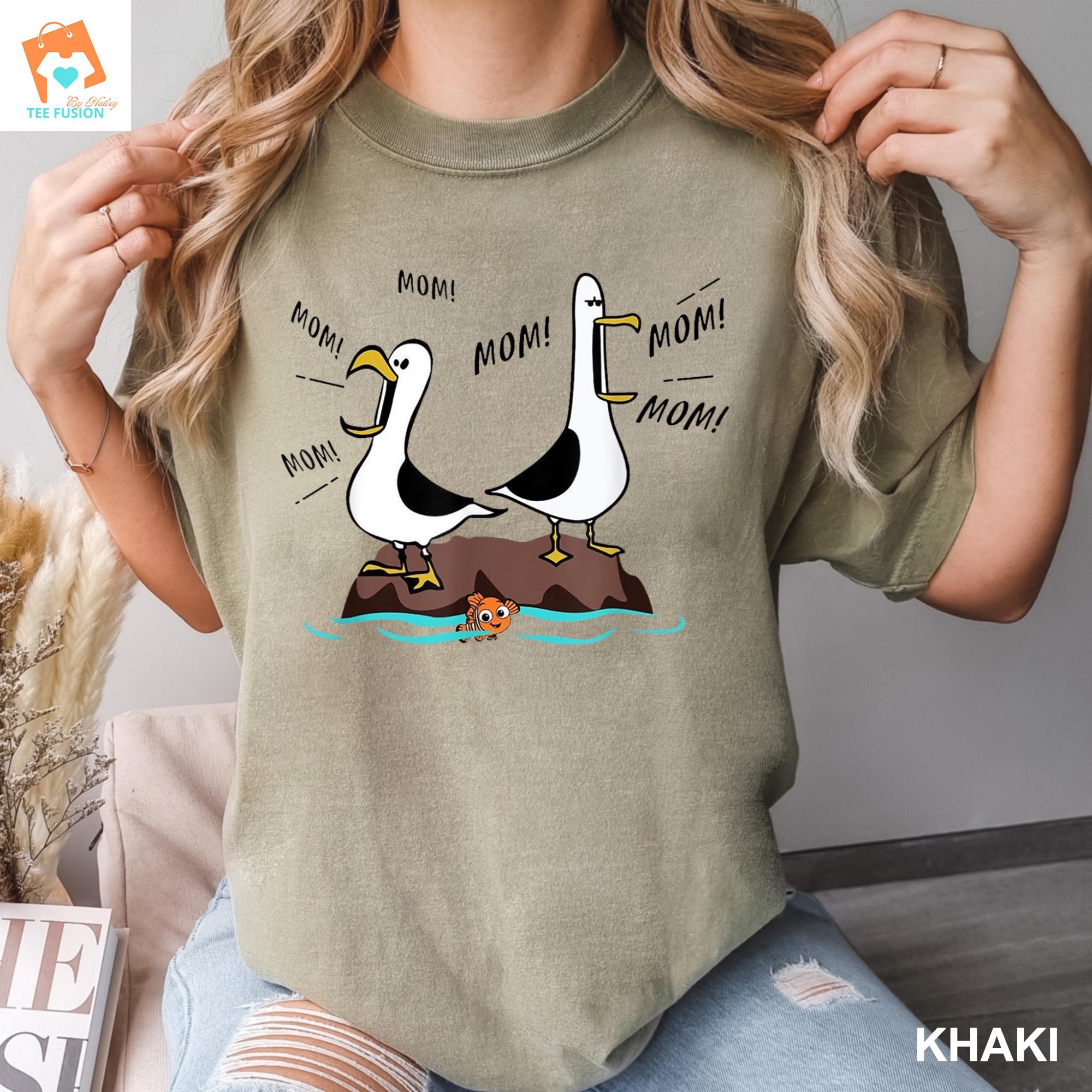 Disney Nemo T-shirt, Nemo Seagull Mom Mom Mom Shirt, Mom Mom Mom ...
