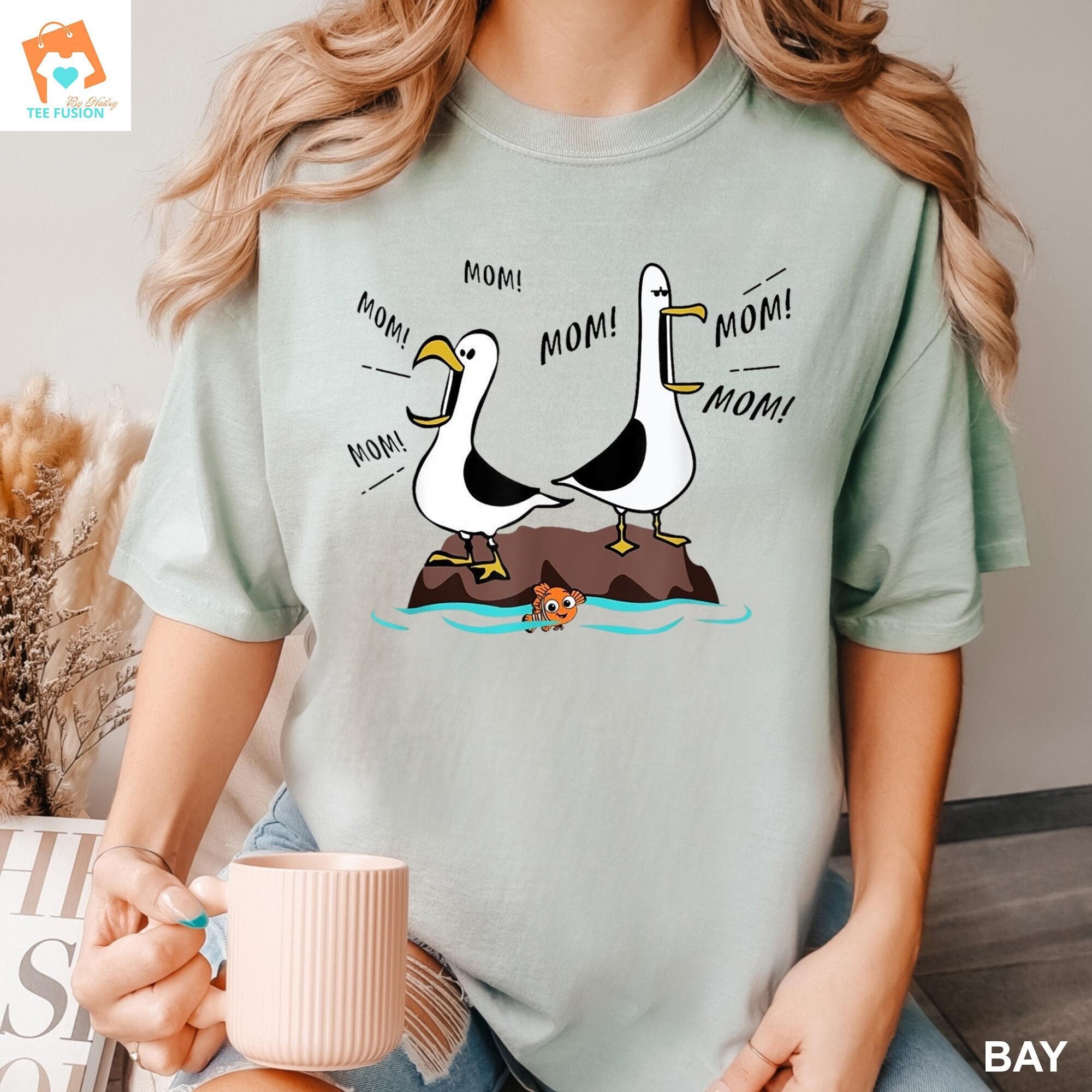 Disney Nemo T-shirt, Nemo Seagull Mom Mom Mom Shirt, Mom Mom Mom ...