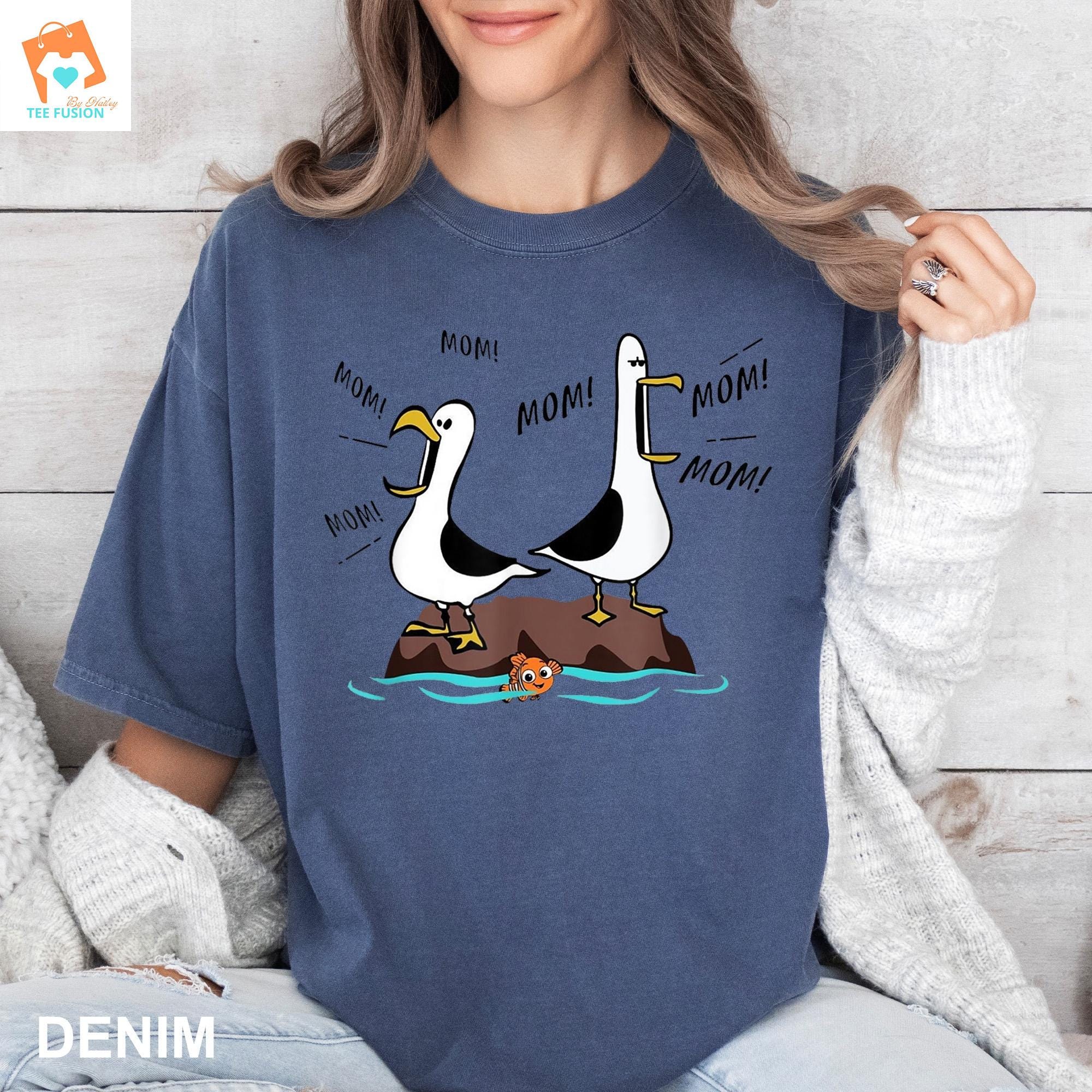 Disney Nemo T-shirt, Nemo Seagull Mom Mom Mom Shirt, Mom Mom Mom ...