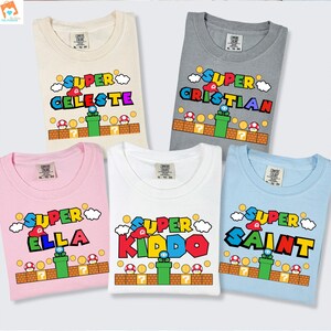 Personalized Super Mario Family Shirt, Custom Super Mario Dad Mom Bro ...
