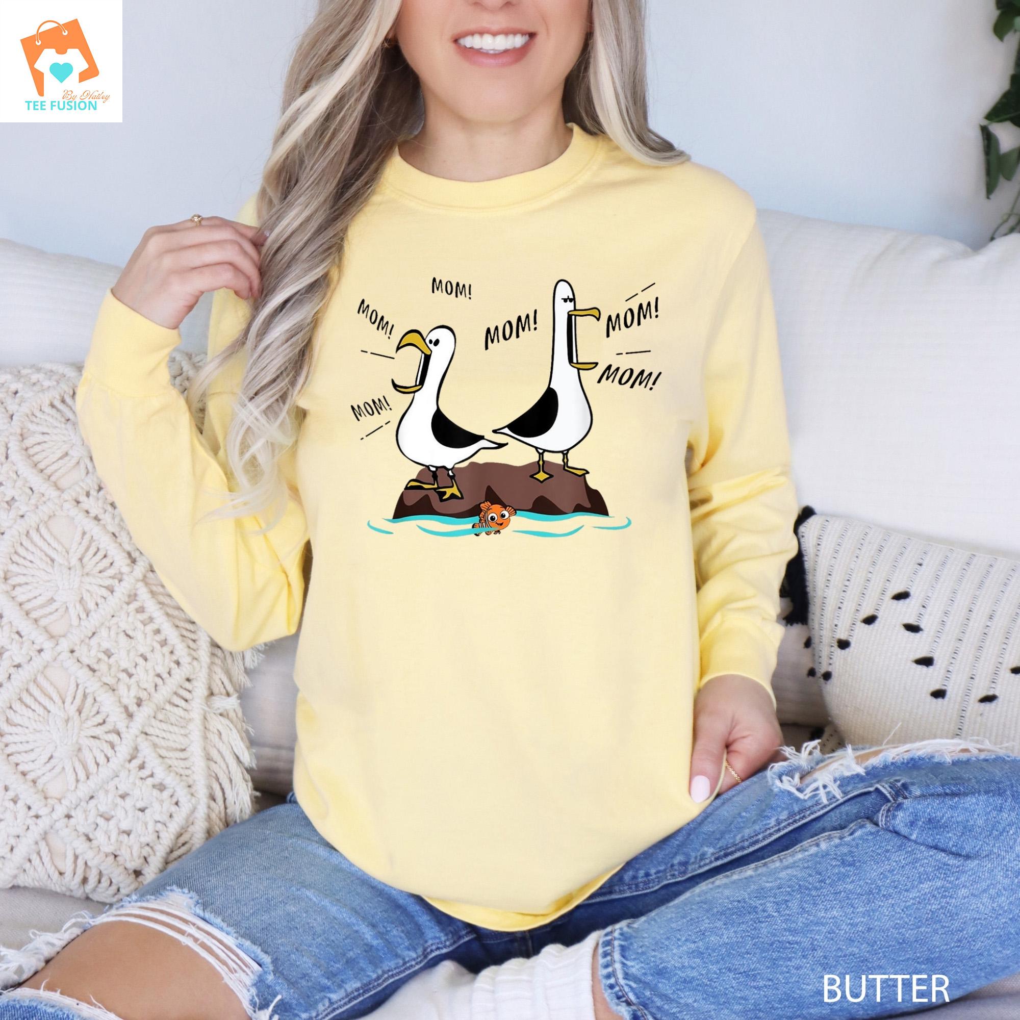 Disney Nemo T-shirt, Nemo Seagull Mom Mom Mom Shirt, Mom Mom Mom ...