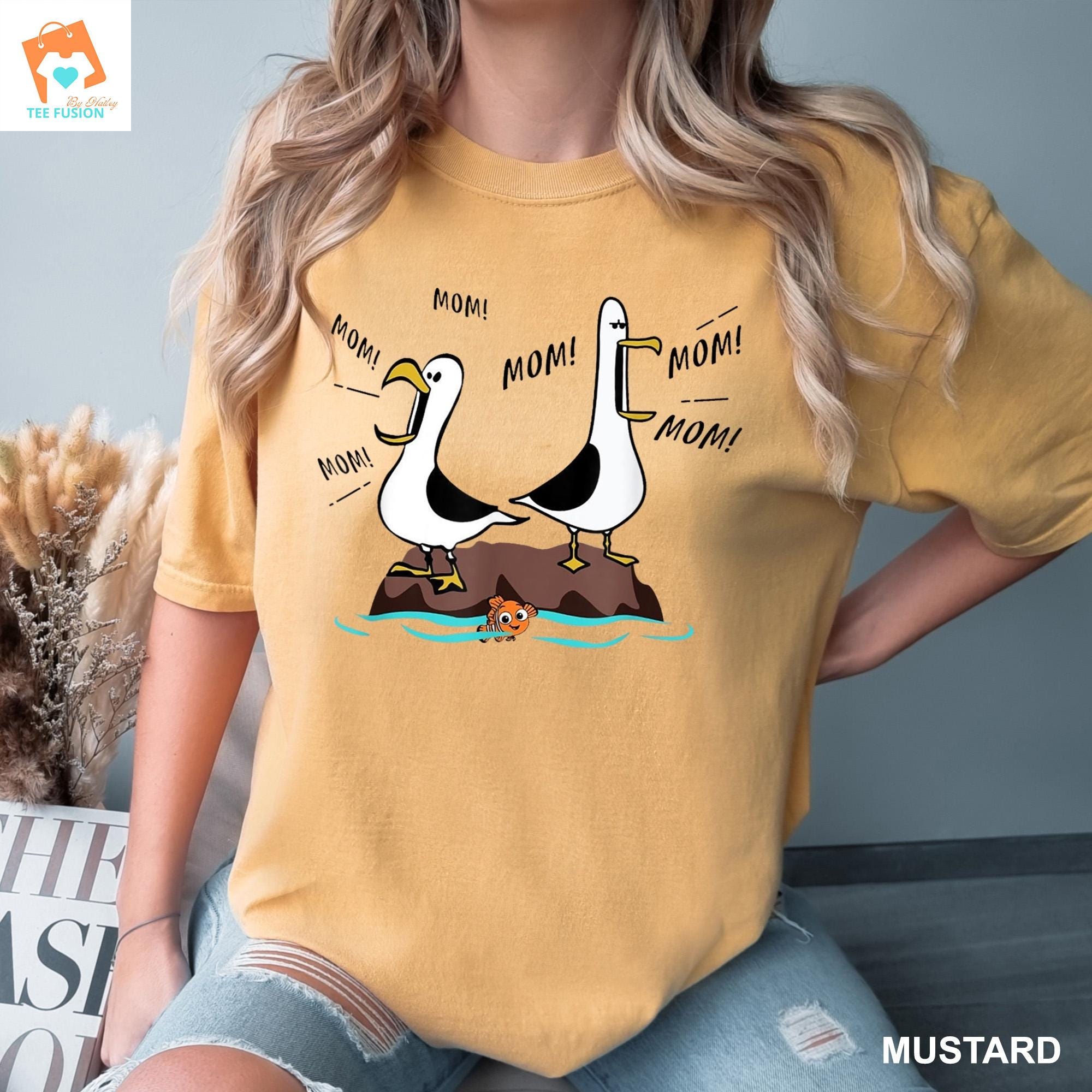 Disney Nemo T-shirt, Nemo Seagull Mom Mom Mom Shirt, Mom Mom Mom ...