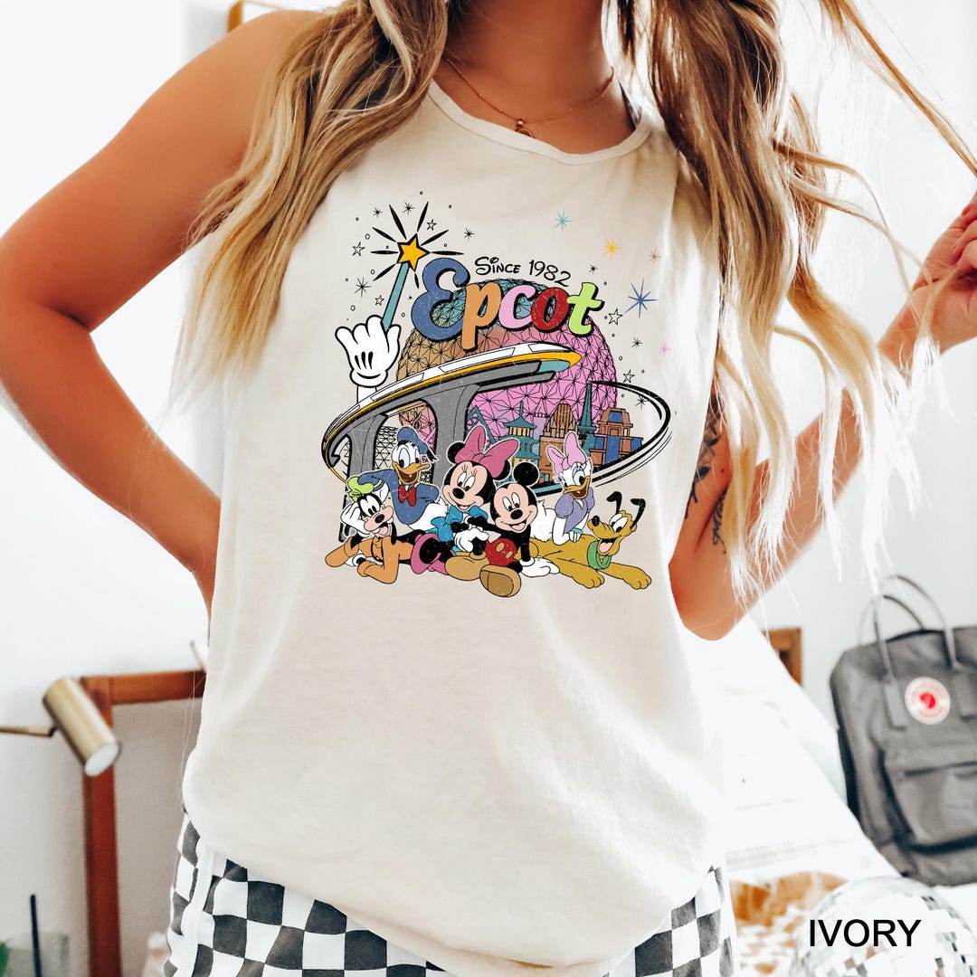 Comfort Colors Disney Epcot Tank Top Vintage Epcot 1982 Shirt Mickey ...