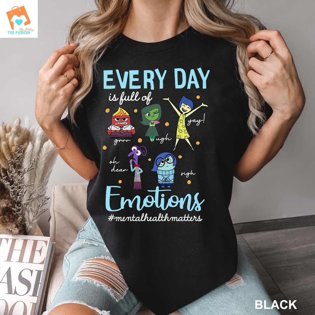 Disney Inside Out, Disney Pixar T-shirt, Every Day Emotions Shirt, Grrr ...