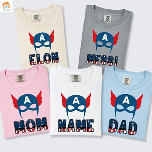 Custom Captain America Shirt Personalized Captain America Shirt ...
