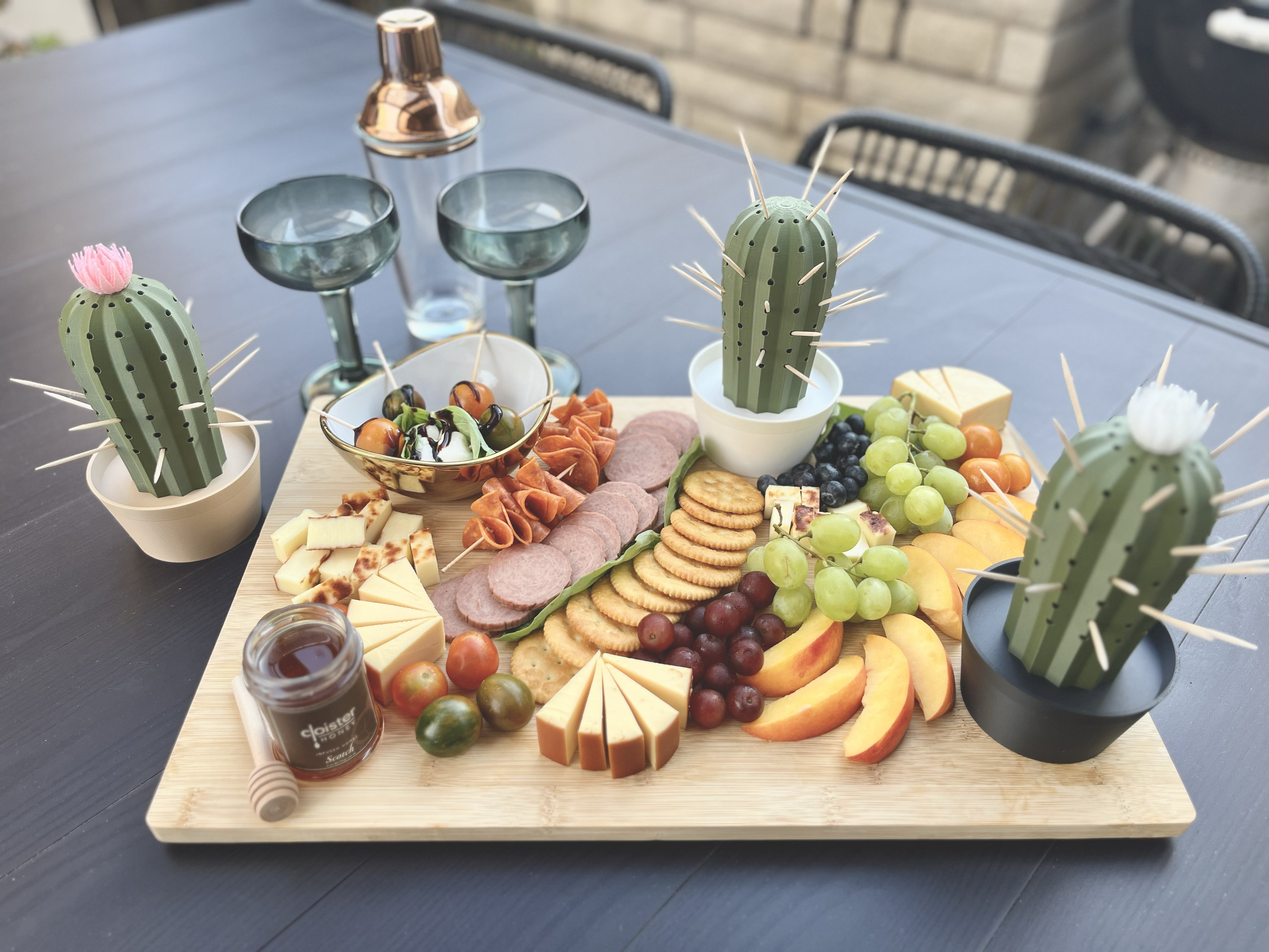 Cactus Toothpick Dispenser Charcuterie Board Accessories for Display ...