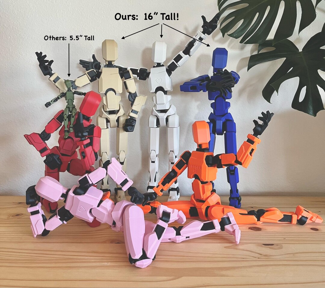 16" Articulating Robot Action Figure: Custom Color Armor ...