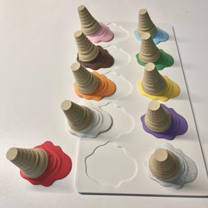 Ice Cream Cone Magnets: Strong Refrigerator Magnets, Choose Your Colors ...