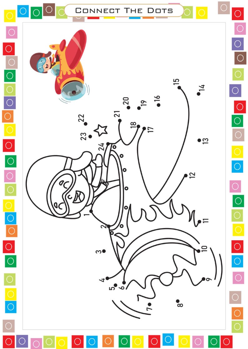 Connect the Dots: Fun and Educational Picture Puzzles for Kids to ...