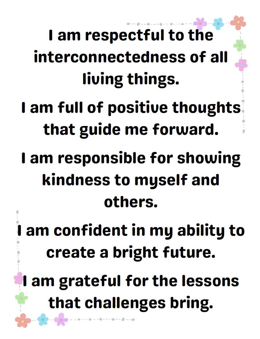 300 Positive Affirmations for Kids - Etsy