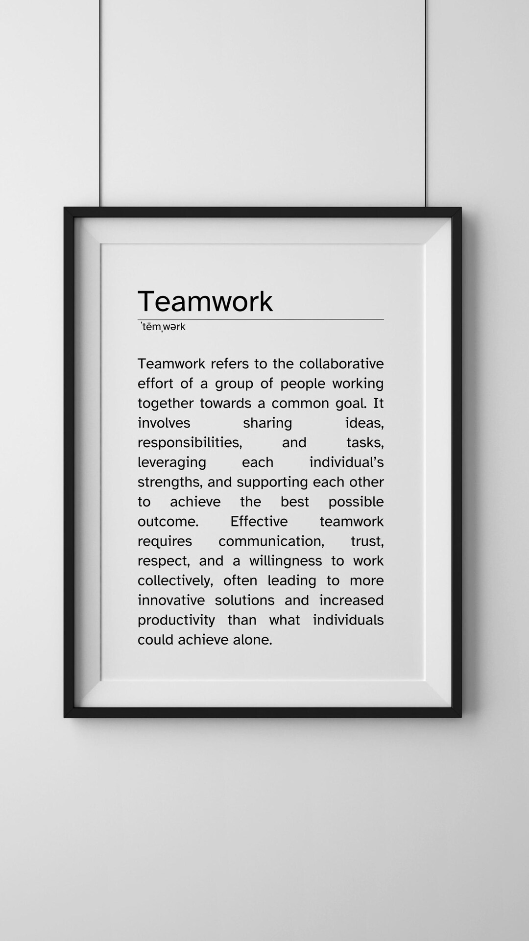 Code of Ethics Teamwork : Inspirational Wall Art for Values-driven ...
