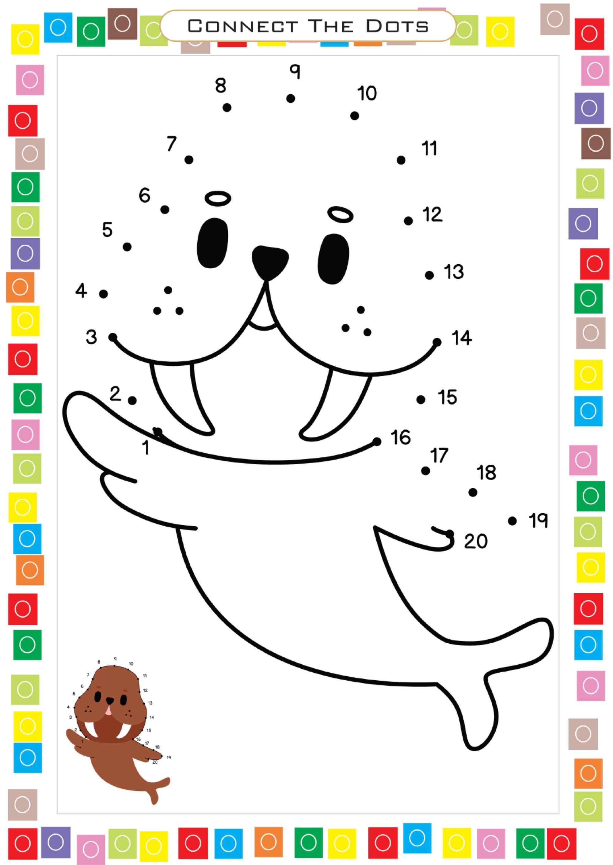 Connect the Dots: Fun and Educational Picture Puzzles for Kids to ...
