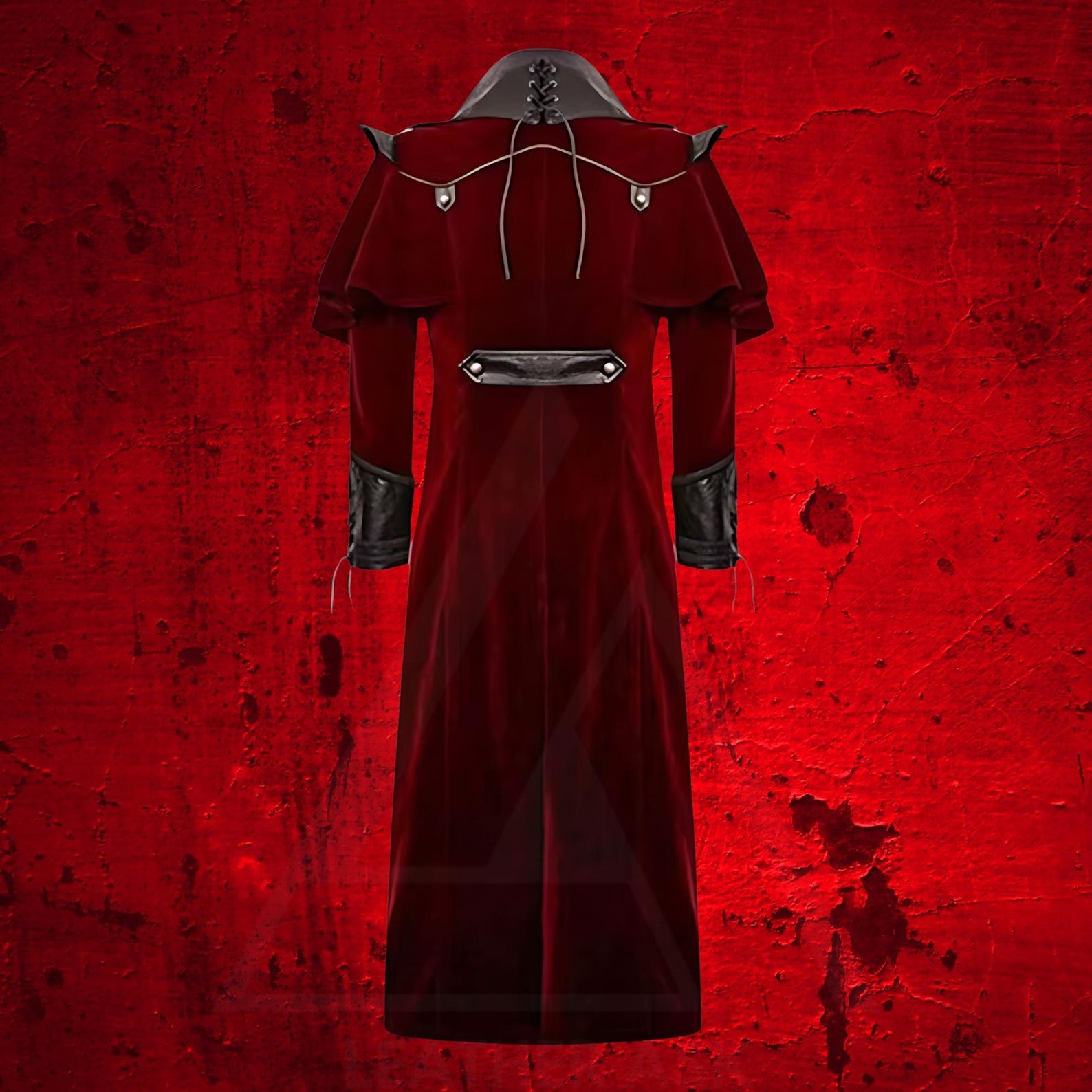 Gothic Steampunk Military Red Mens Punk Highwayman Regency Long Coat ...
