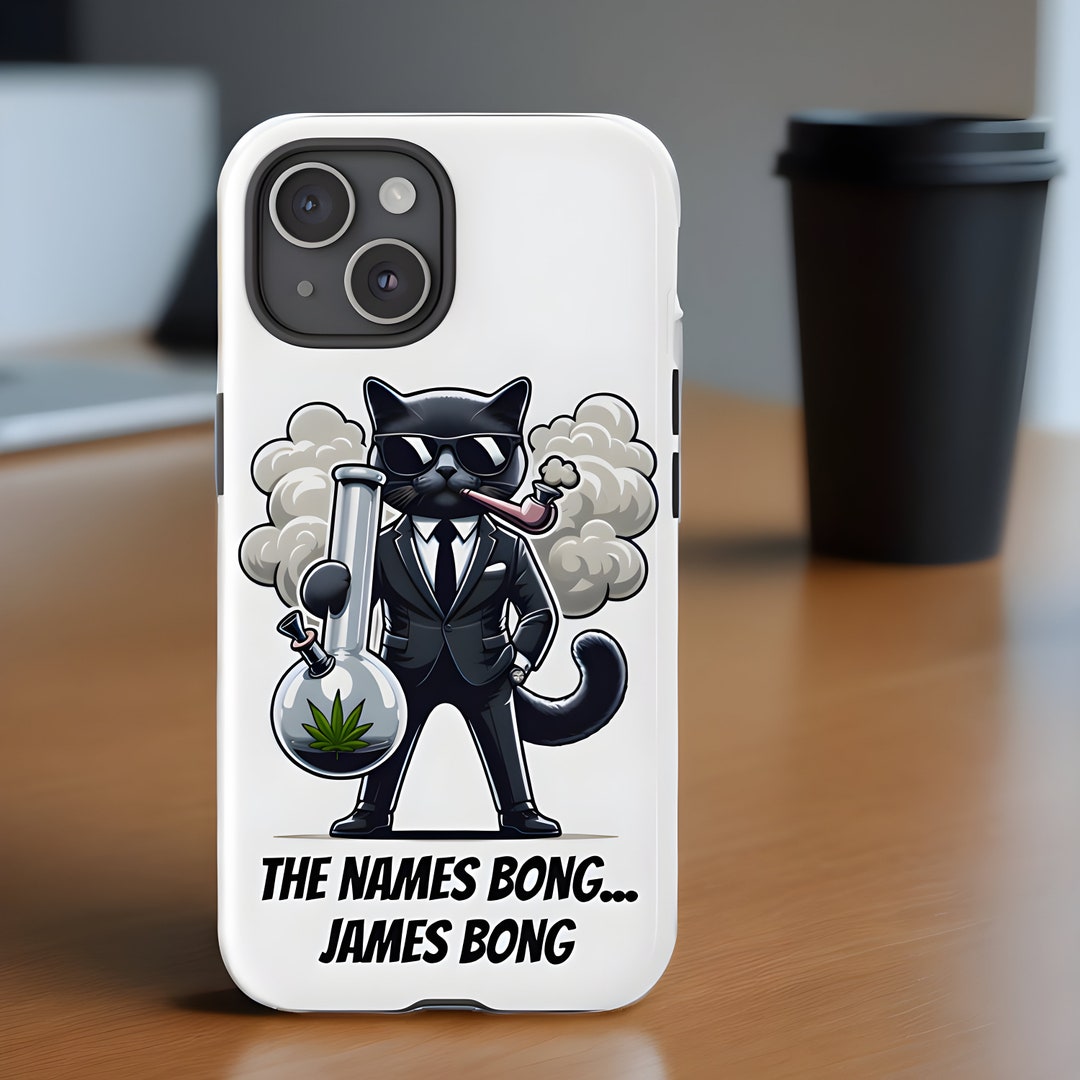 James Bong Phone Case - Funny Weed Puns, Tough Cases - Etsy