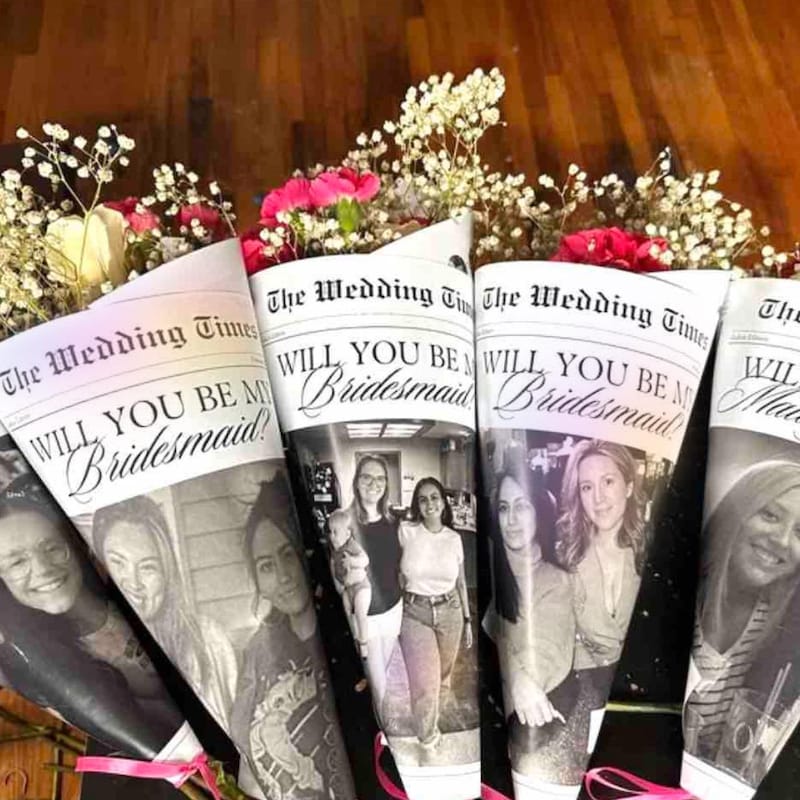 Newspaper for Bouquet - Etsy UK