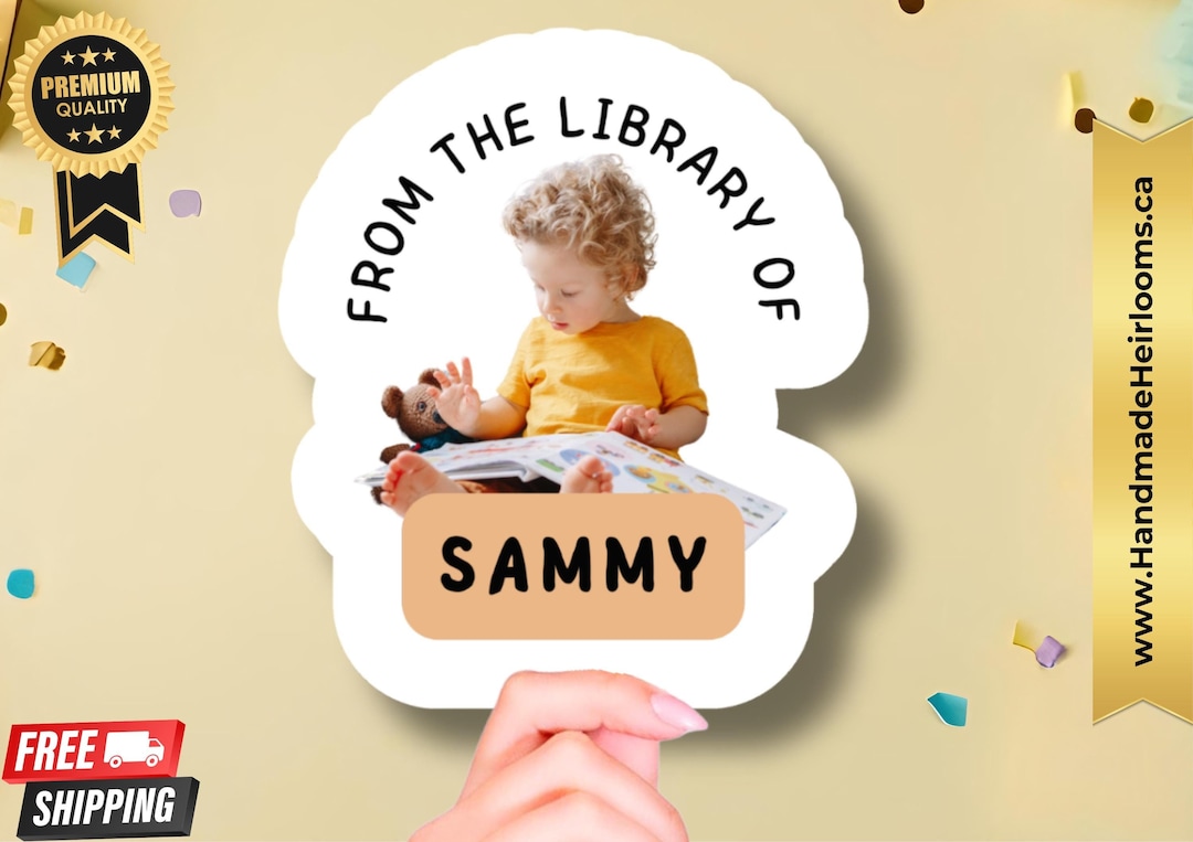 Kids Custom Book Stickers Setfrom the Library Ofwaterproof Decal Vinyl ...