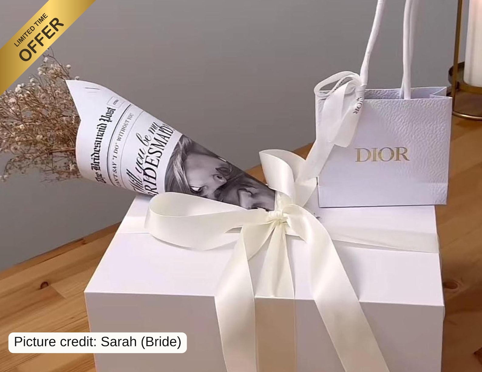 Bridesmaid Proposal Newspaper Flower Bouquets, Maid of Honor Proposal ...