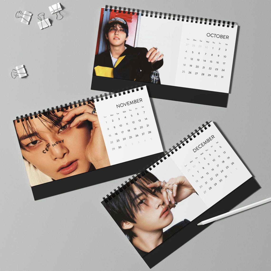 Stray Kids K-pop Desktop Calendar, SKZ K-pop Desk Flip Calendar, STAY ...