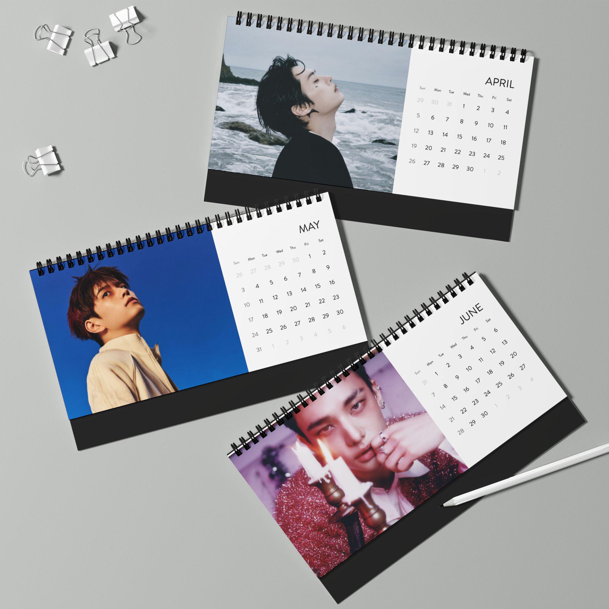 Stray Kids K-pop Desktop Calendar, SKZ K-pop Desk Flip Calendar, STAY ...