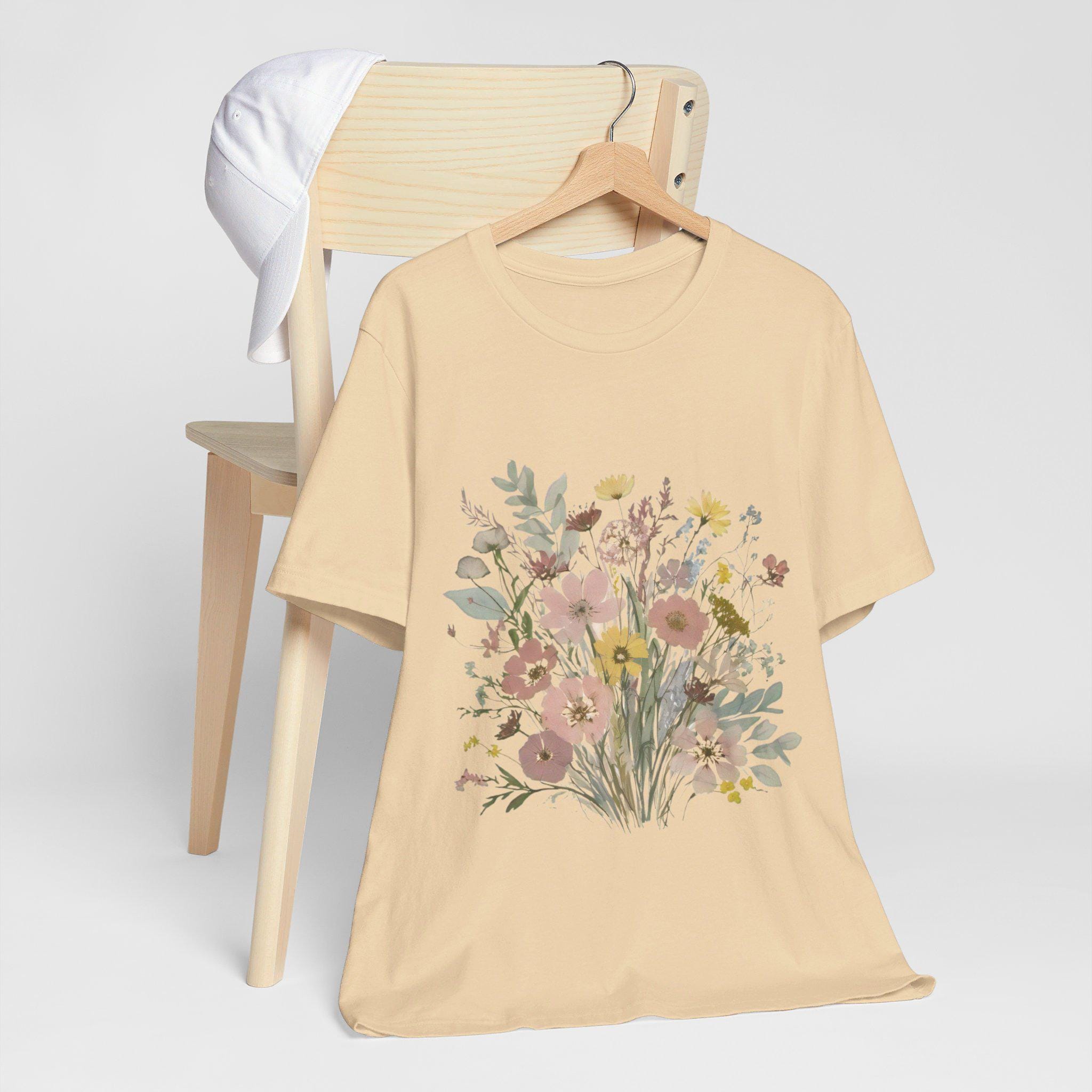 Boho Wildflowers Cottagecore Shirt, Flower T-shirt, Boho T-shirt ...