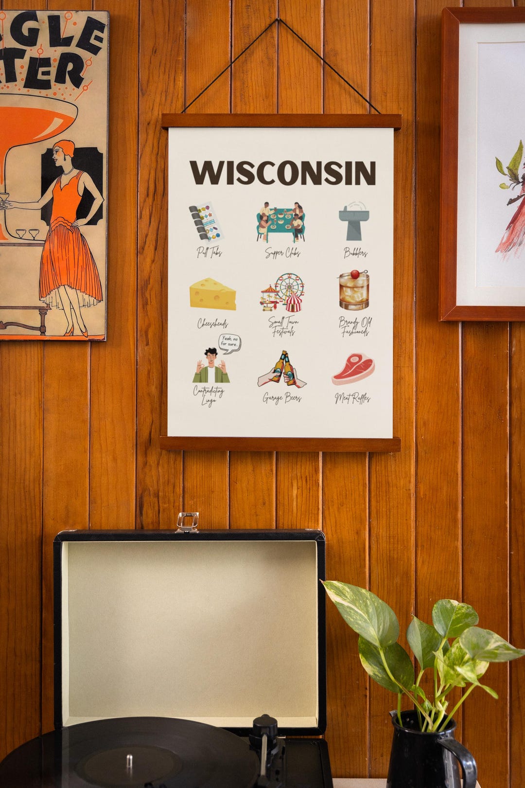 Funny Wisconsin Poster Wisconsin Artwork Madison Poster Wisconsin ...