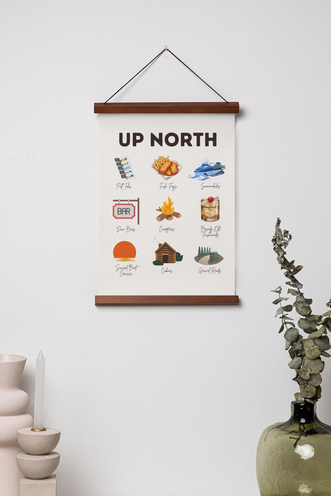 Up North Poster up North Sign Snowmobile Signs Snowmobile Gift up North ...