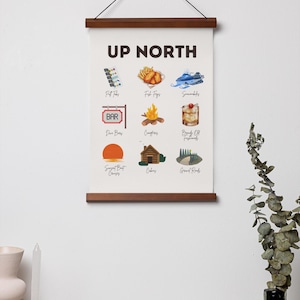 Up North Poster up North Sign Snowmobile Signs Snowmobile Gift up North ...