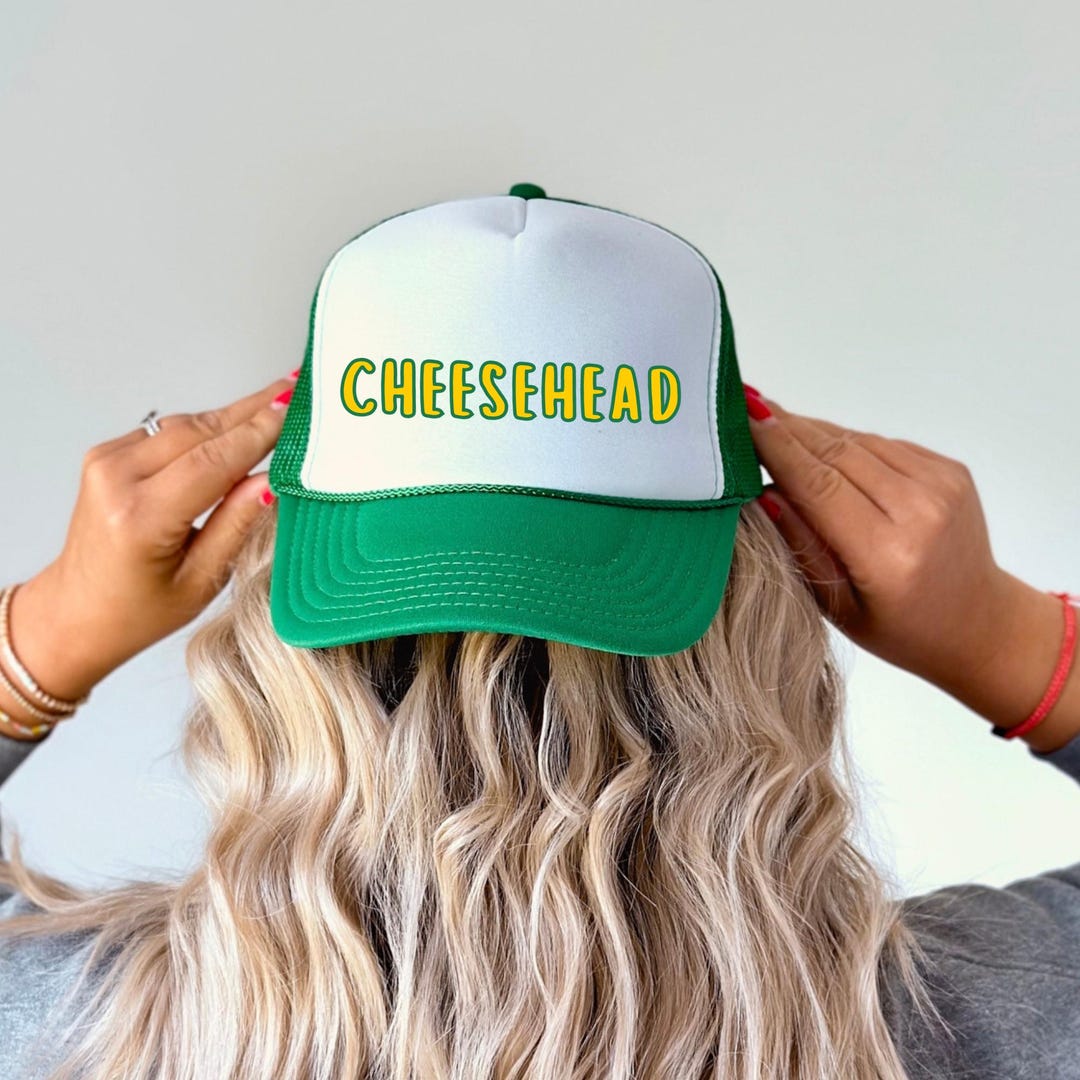 Green Bay Packers Cheesehead Trucker Caps, Packers Fan Hat, Cheesehead Cap, Football Trucker Hat ...